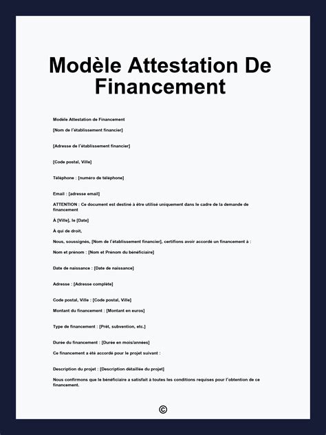 Attestation de Financement Immobilier : Tout Ce Que Vous Devez Savoir ...