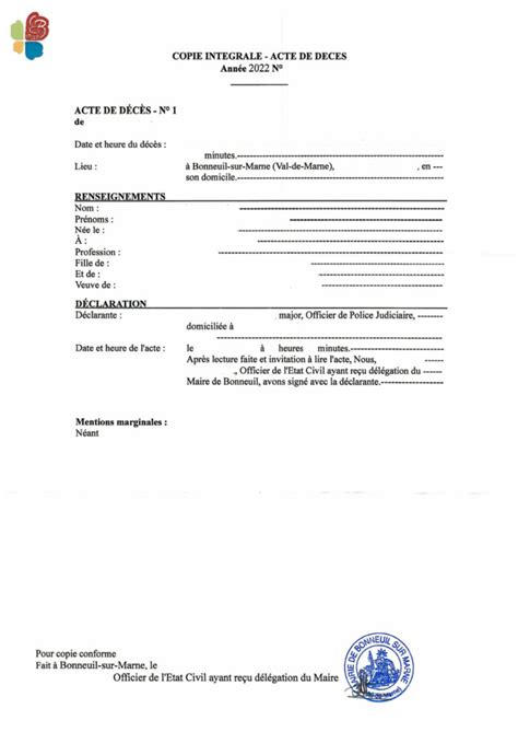 Bulletin de décès INSEE 7 bis : Tout Comprendre sur son Rôle et son ...